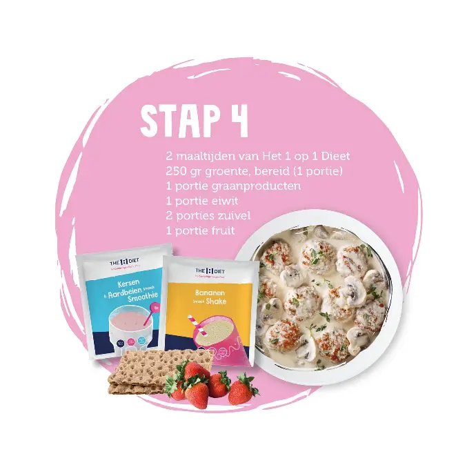 het stappenplan | 1 op 1 dieet